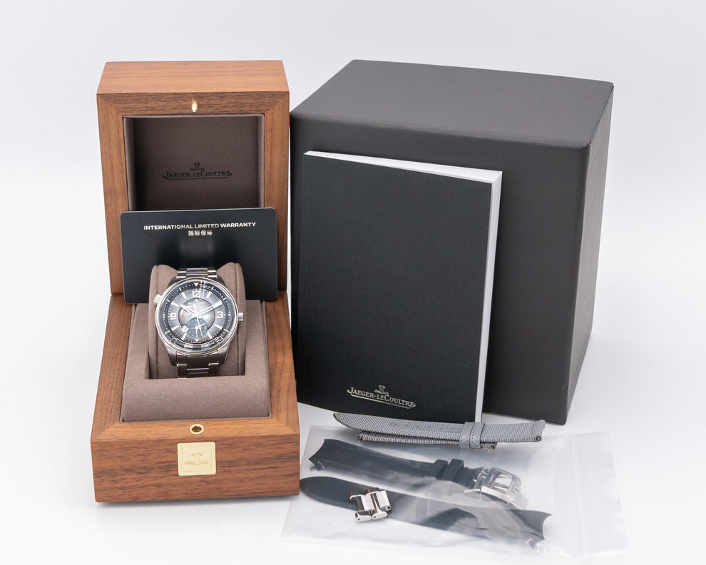 Jaeger LeCoultre Polaris Geographic 42mm Q9078640 Blue Dial on Bracele ...